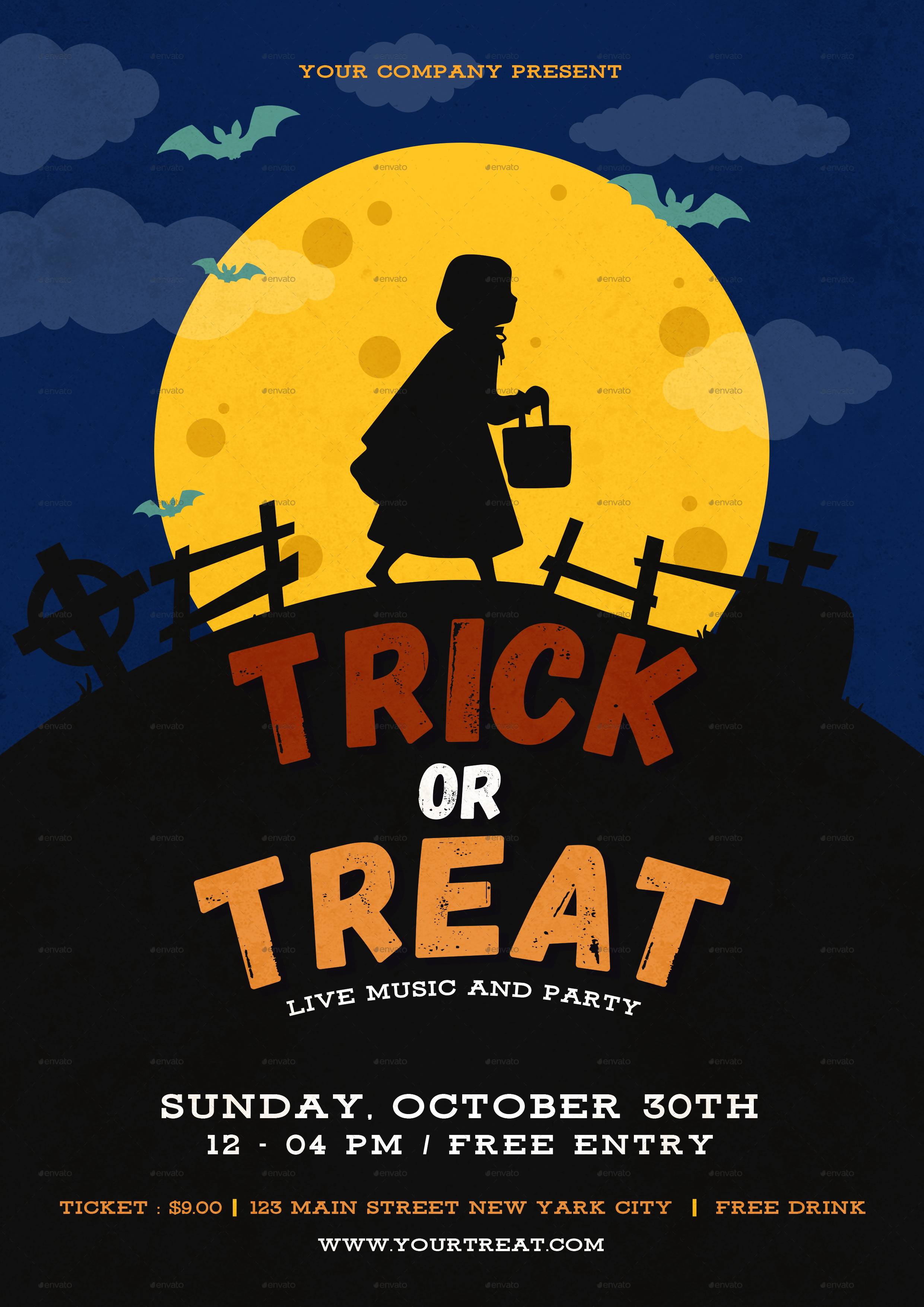 Halloween Flyer, Print Templates | GraphicRiver