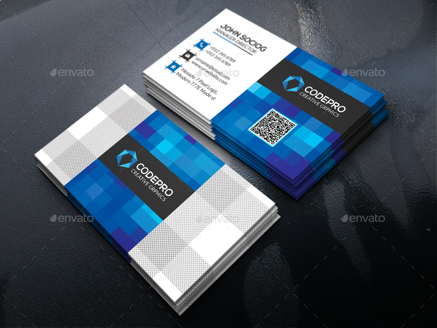 Technology Business card, Print Templates | GraphicRiver