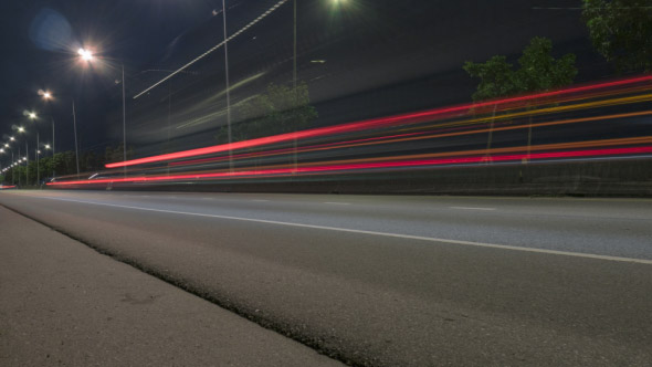 Fast Traffic Night, Stock Footage | VideoHive