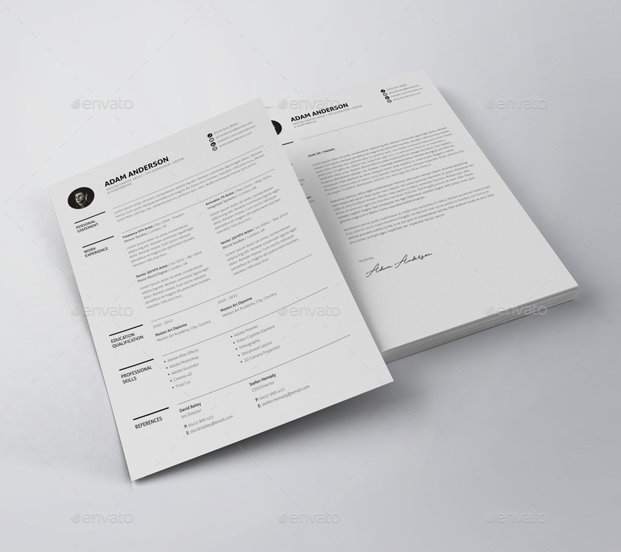 Resume/CV, Print Templates | GraphicRiver