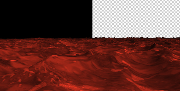 Bloody Sea - Waving Loop, Motion Graphics | VideoHive