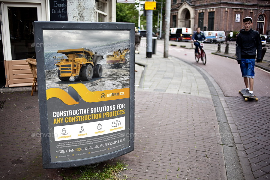 Construction Poster Template Vol.3, Print Templates | GraphicRiver
