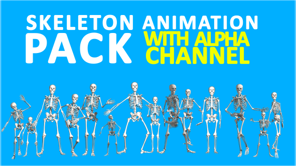 Skeleton Animations Pack, Motion Graphics | VideoHive