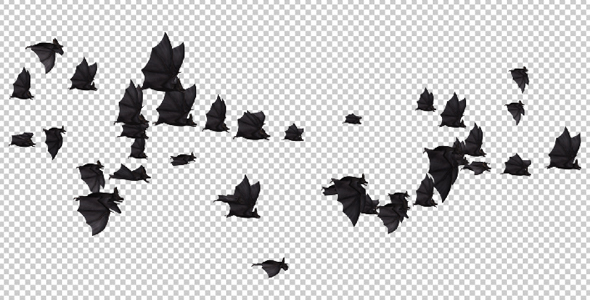 Flock of Bats - Side Flying - I - Left to Right, Motion Graphics ...