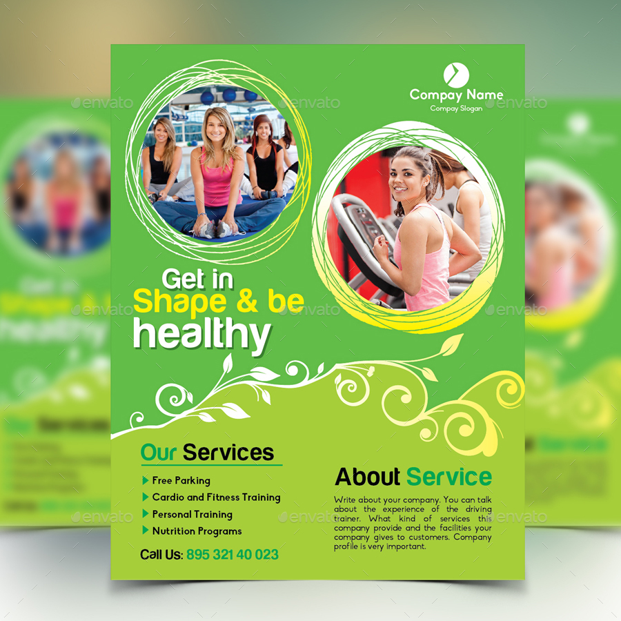 Fitness Flyer by design_station | GraphicRiver