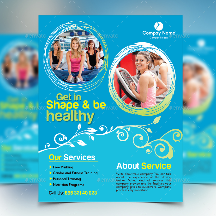 Fitness Flyer by design_station | GraphicRiver