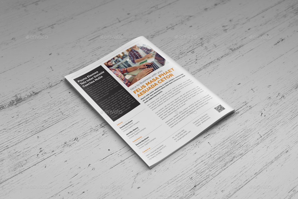 Newsletter Design v3, Print Templates | GraphicRiver