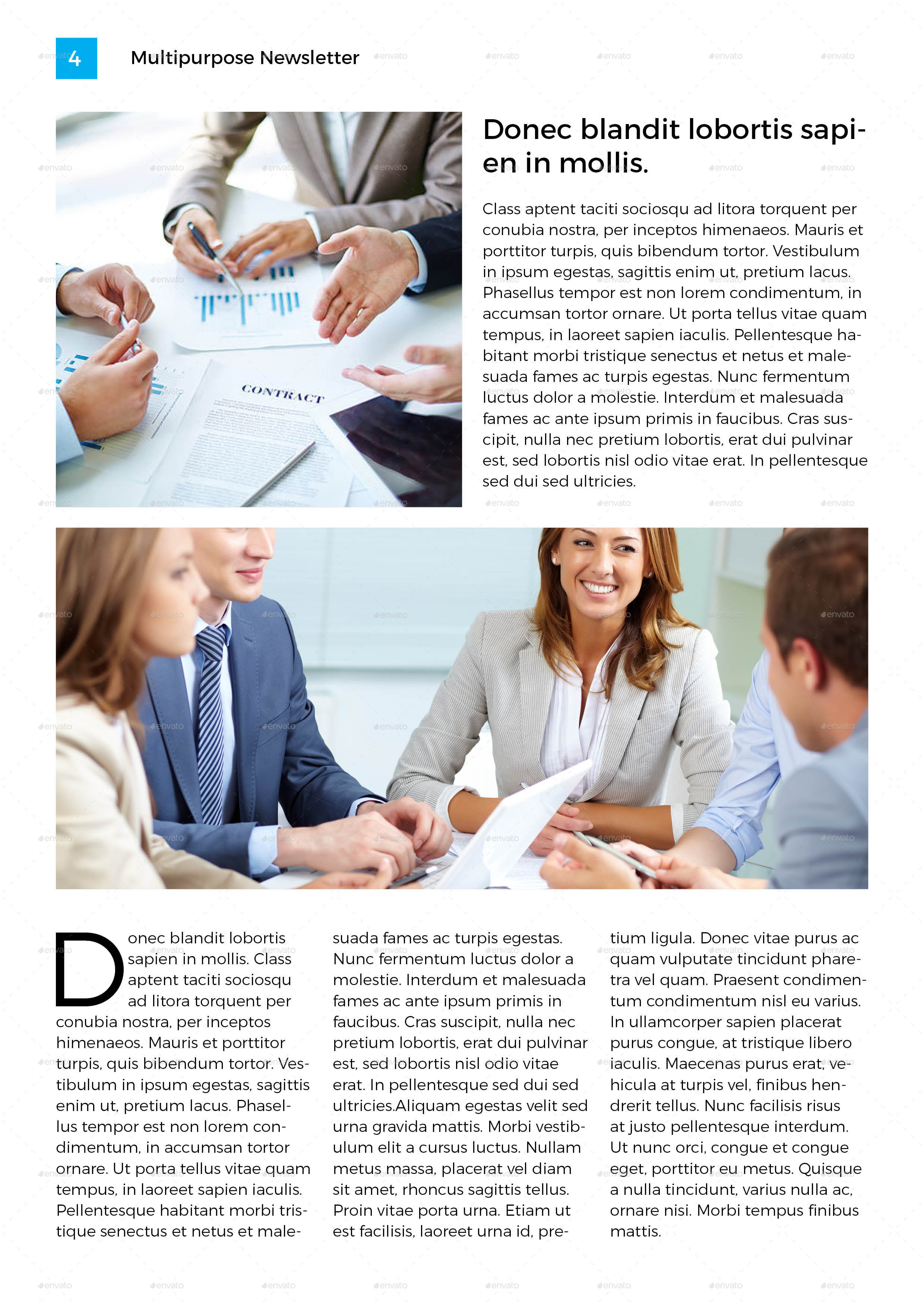 Multipurpose Newsletter, Print Templates | GraphicRiver