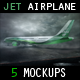 Jet Airplane Mock Up, Graphics | GraphicRiver