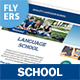 Language School Flyers 4 Options, Print Templates | GraphicRiver