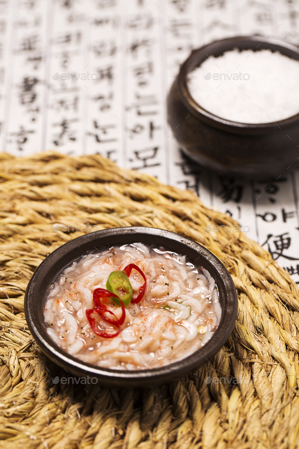Korean Cuisine: Salted Fermented Fish/Seafood Stock Photo by BBTree2012