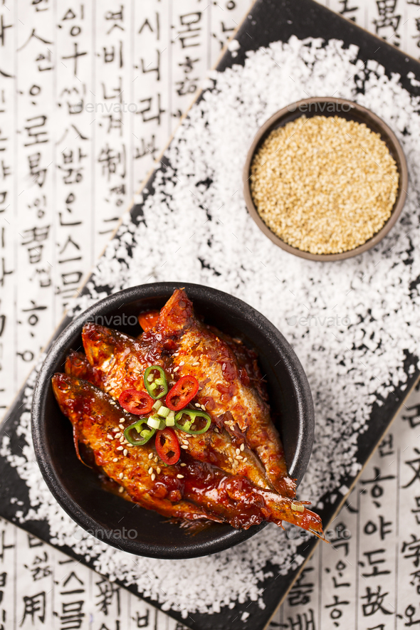 Korean Cuisine: Salted Fermented Fish/Seafood Stock Photo by BBTree2012