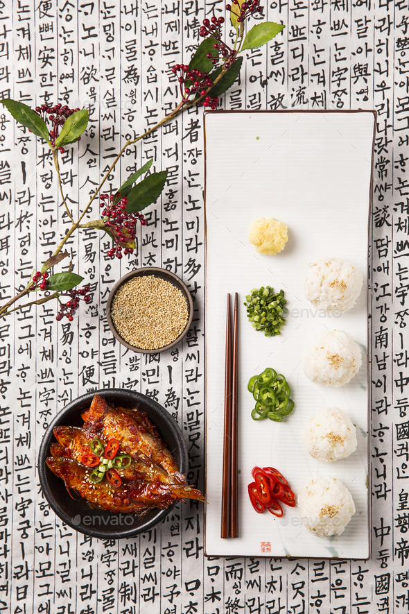 Korean Cuisine: Salted Fermented Fish/Seafood Stock Photo by BBTree2012