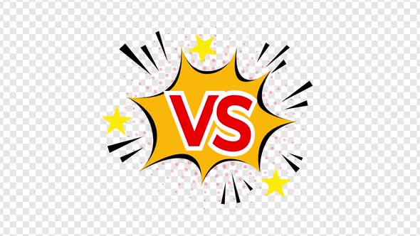 VS Versus Comic Book Cartoon Animation, Motion Graphics | VideoHive
