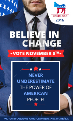 Political Campaign Banner Ads, Web Elements | GraphicRiver