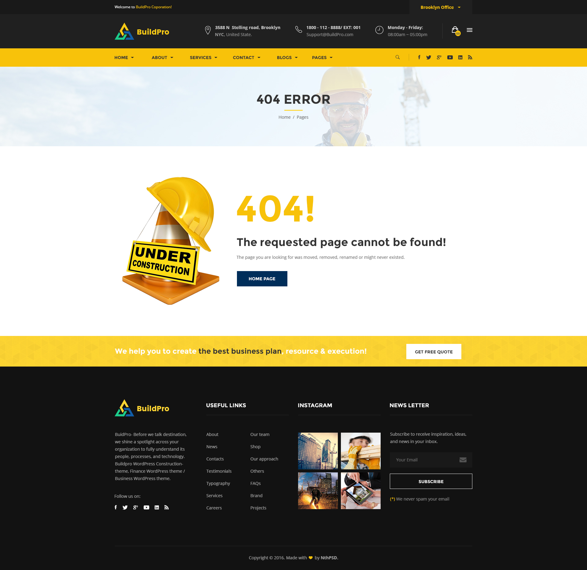 BuildPro - Construction PSD Templates by zozo-studio | ThemeForest