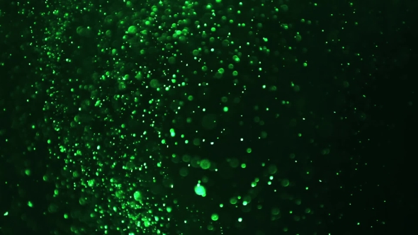 Green Particles Flying Background, Motion Graphics | VideoHive