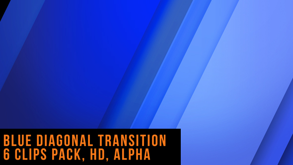 Blue Diagonal Transition Pack, Motion Graphics | VideoHive