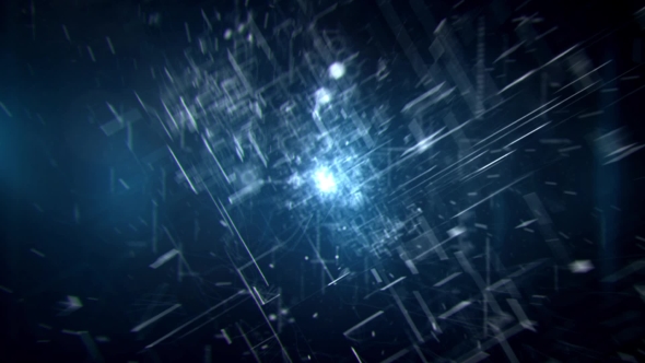 Fly-through Of Abstract Electronic Digital Technology, Motion Graphics
