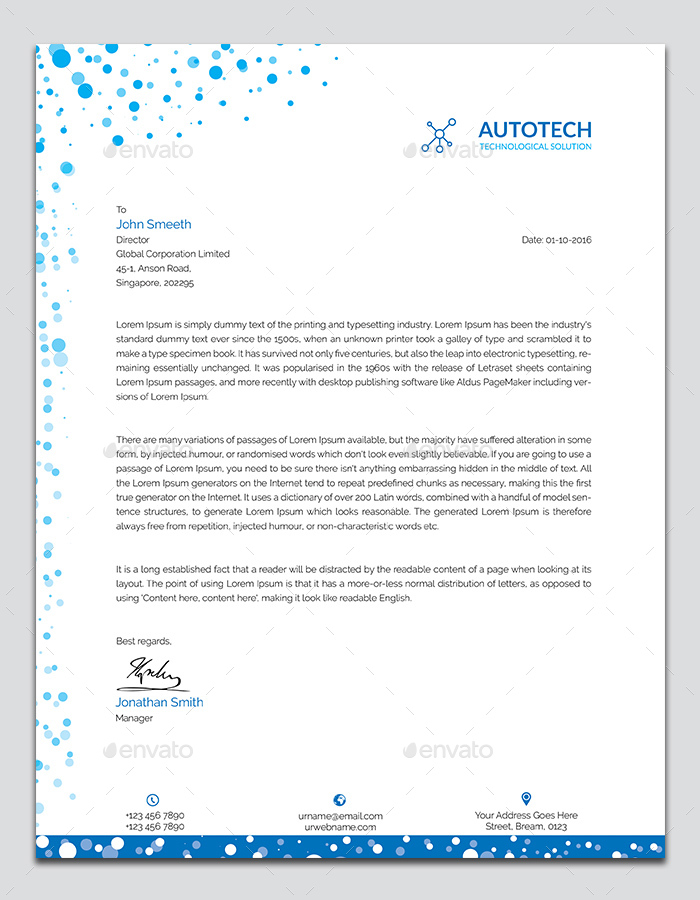 Letterhead, Print Templates | GraphicRiver