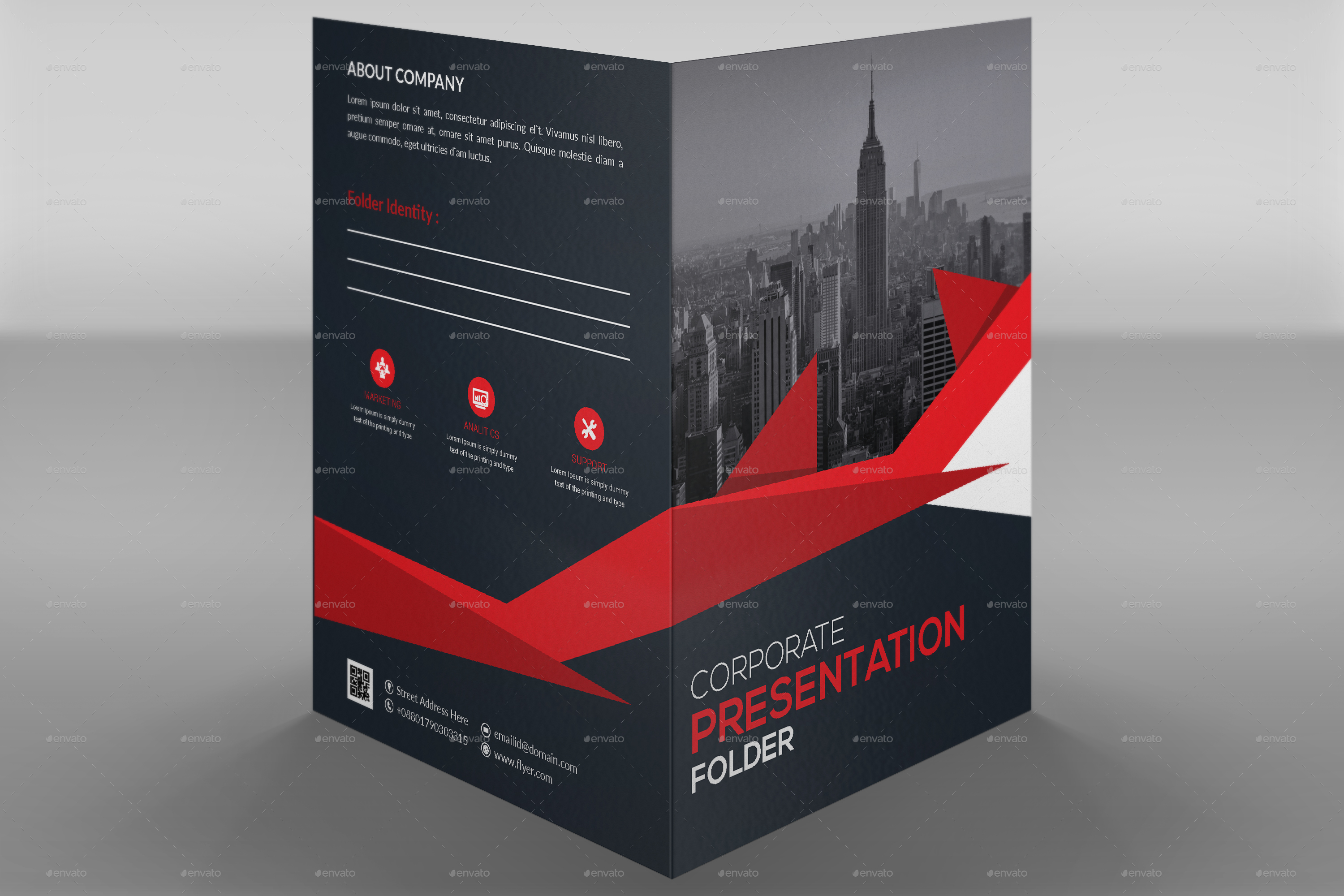 Presentation Folder, Print Templates | GraphicRiver