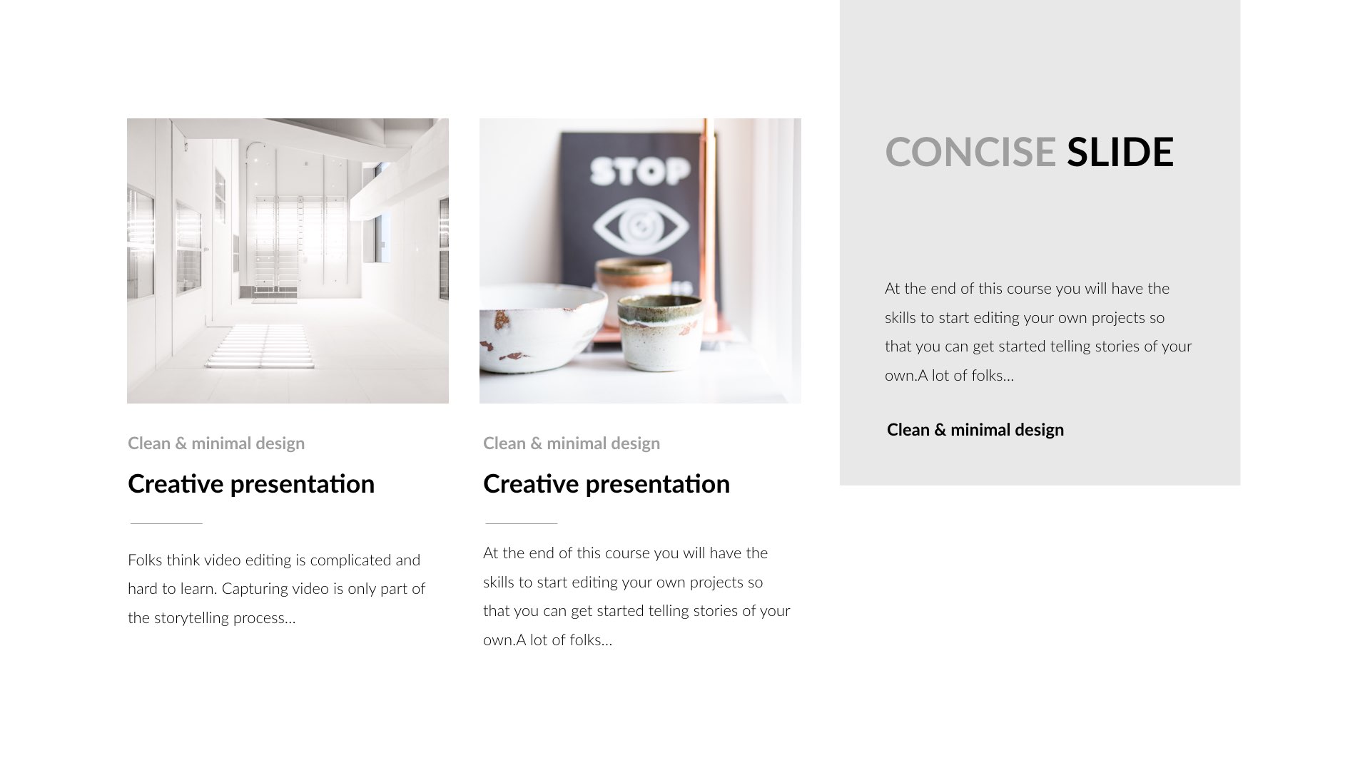 Concise - Minimal PowerPoint Presentation, Presentation Templates ...