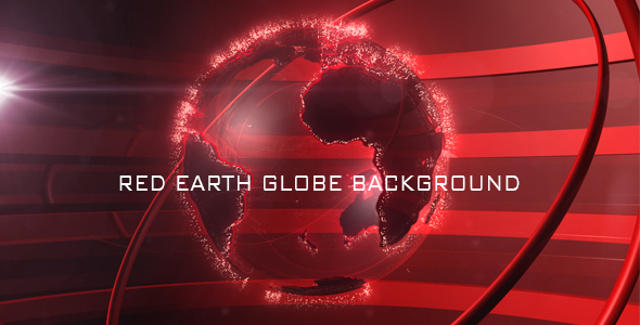 Red Earth Globe Background, Motion Graphics | VideoHive