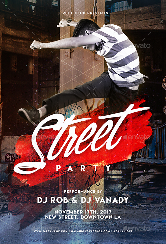 Street Party Flyer, Print Templates | GraphicRiver