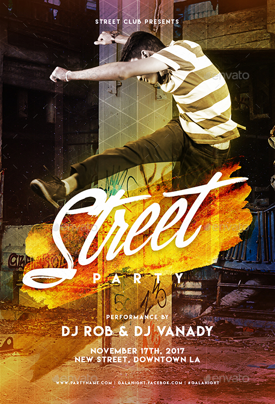 Street Party Flyer, Print Templates | GraphicRiver