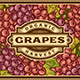 Retro Grapes Harvest Label, Vectors | GraphicRiver