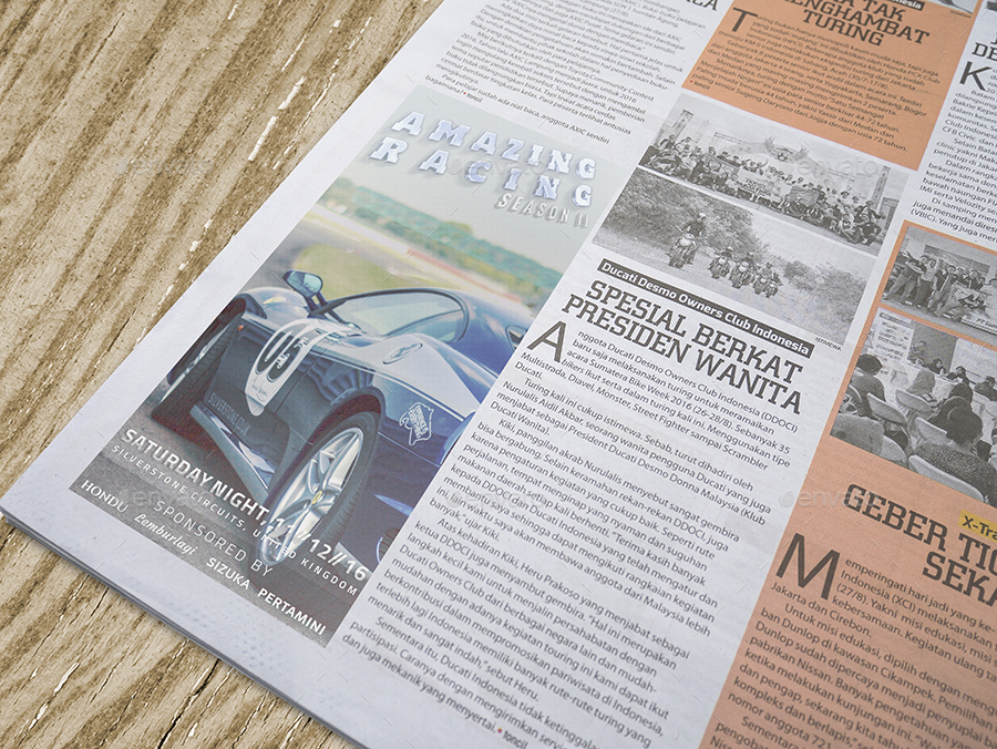 Automotive Tabloid Advertisement Mockup, Graphics | GraphicRiver