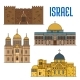 Israel Architecture and Famous Buildings, Vectors | GraphicRiver