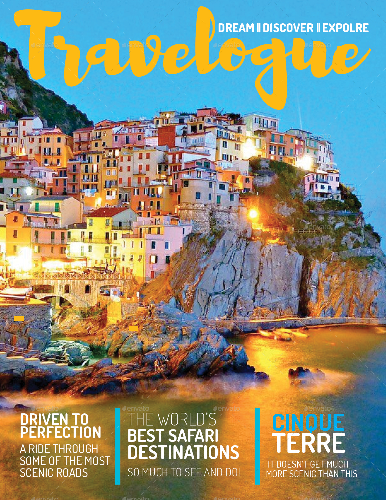 Travel Magazine Template, Print Templates | GraphicRiver