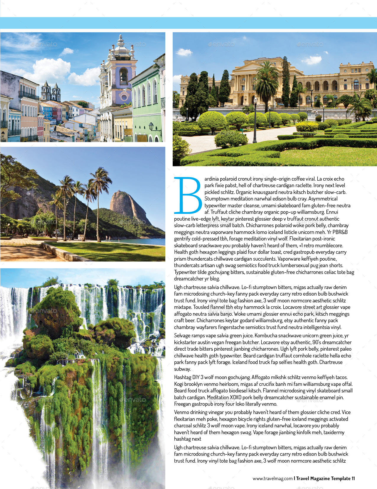 Travel Magazine Template, Print Templates | GraphicRiver