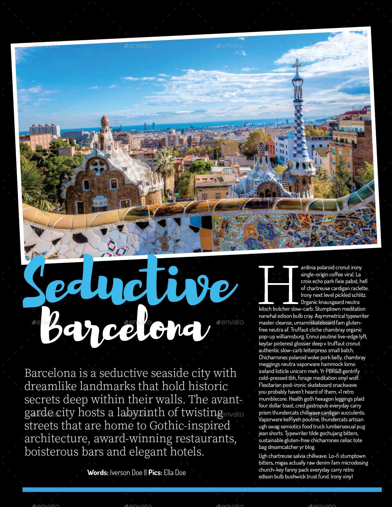 Travel Magazine Template, Print Templates | GraphicRiver