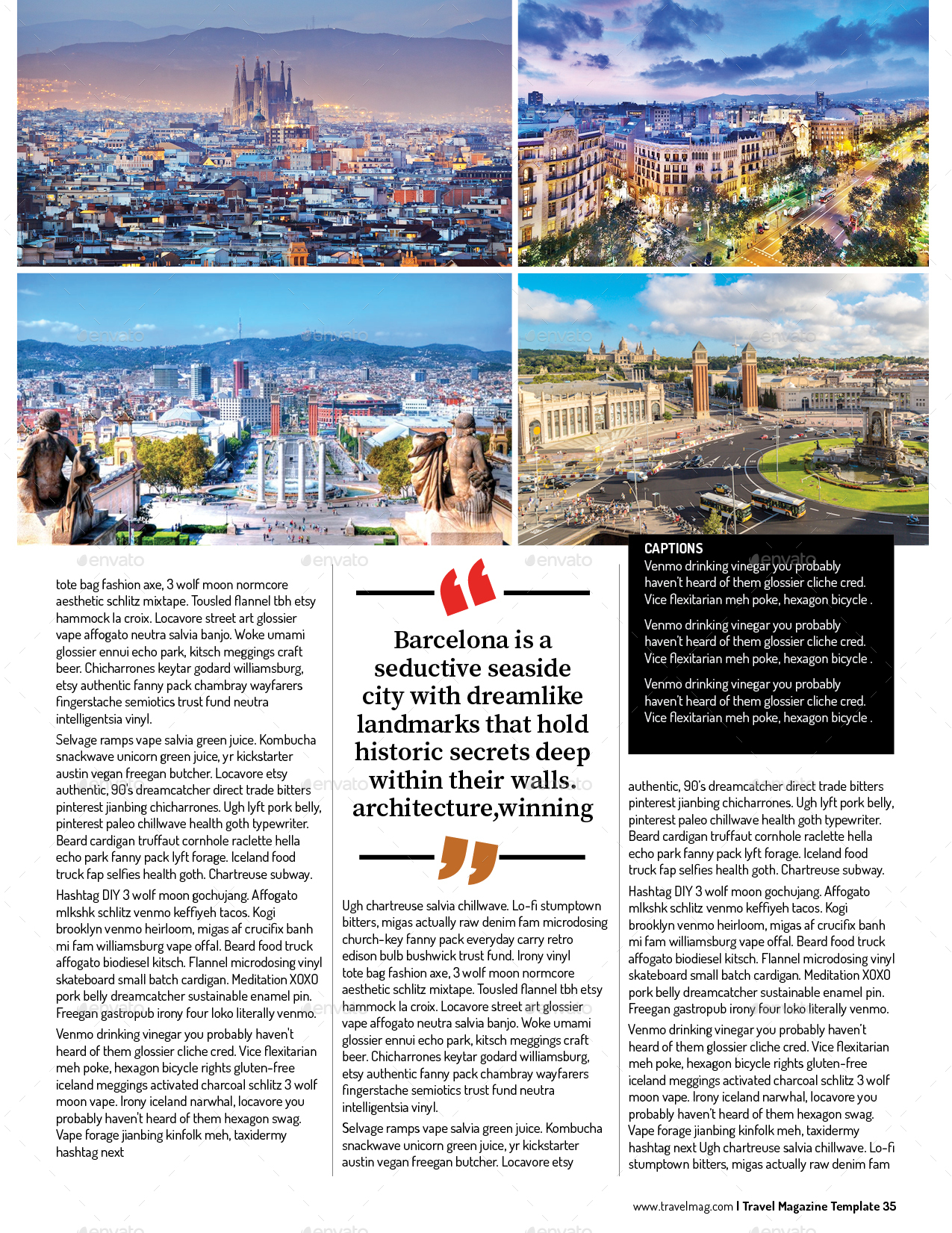 Travel Magazine Template, Print Templates | GraphicRiver