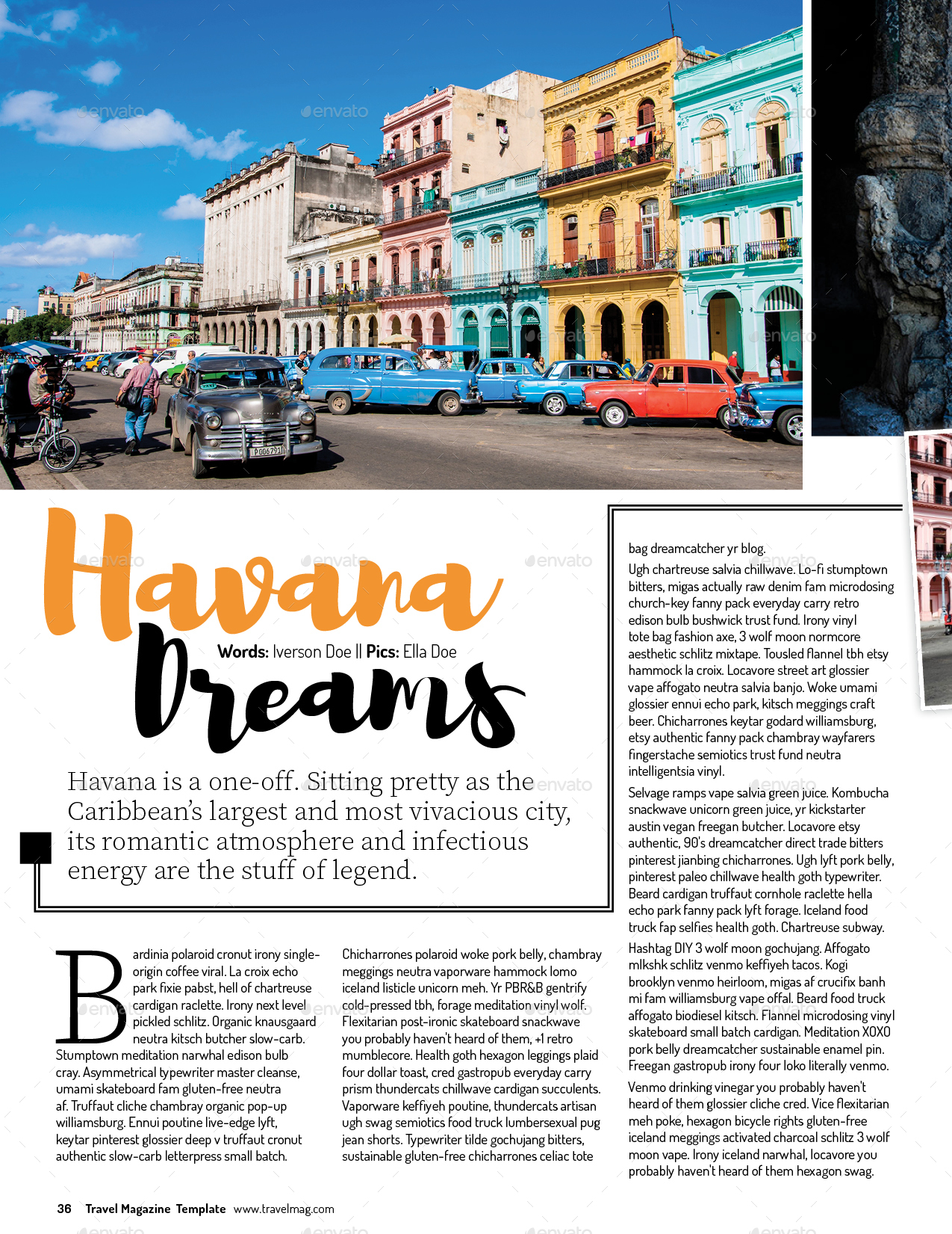 Travel Magazine Template, Print Templates | GraphicRiver