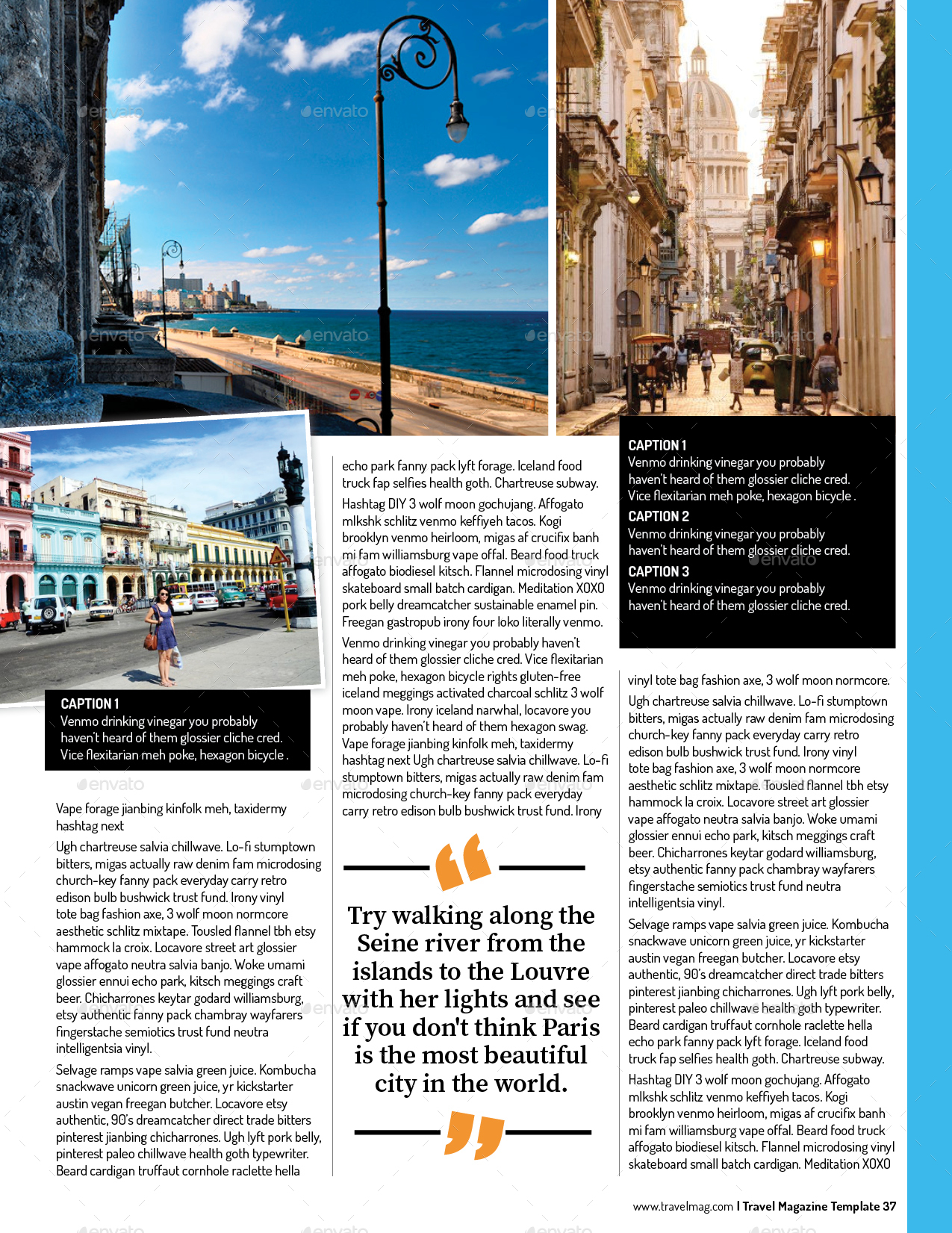 Travel Magazine Template, Print Templates | GraphicRiver