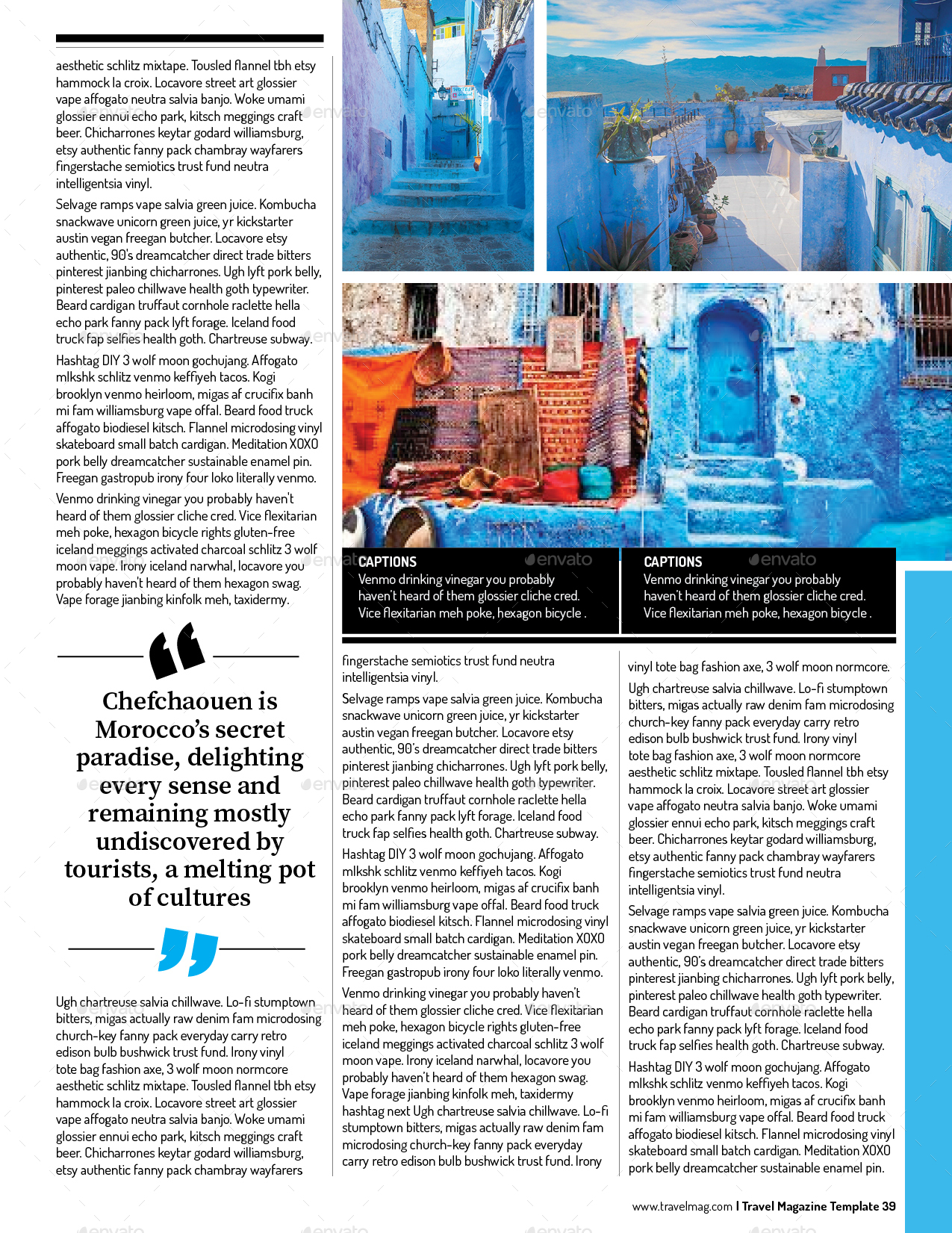 Travel Magazine Template, Print Templates | GraphicRiver