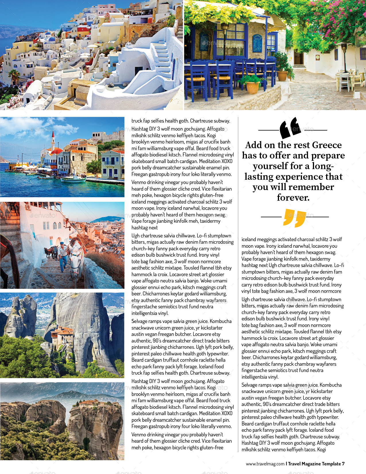 Travel Magazine Template, Print Templates | GraphicRiver