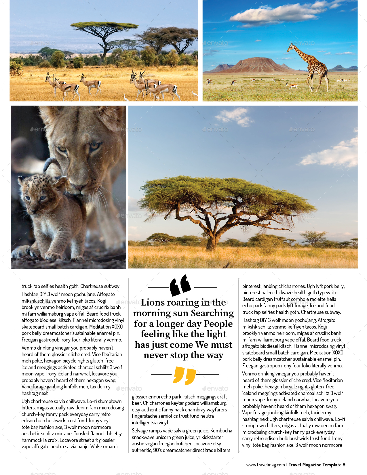 Travel Magazine Template, Print Templates | GraphicRiver