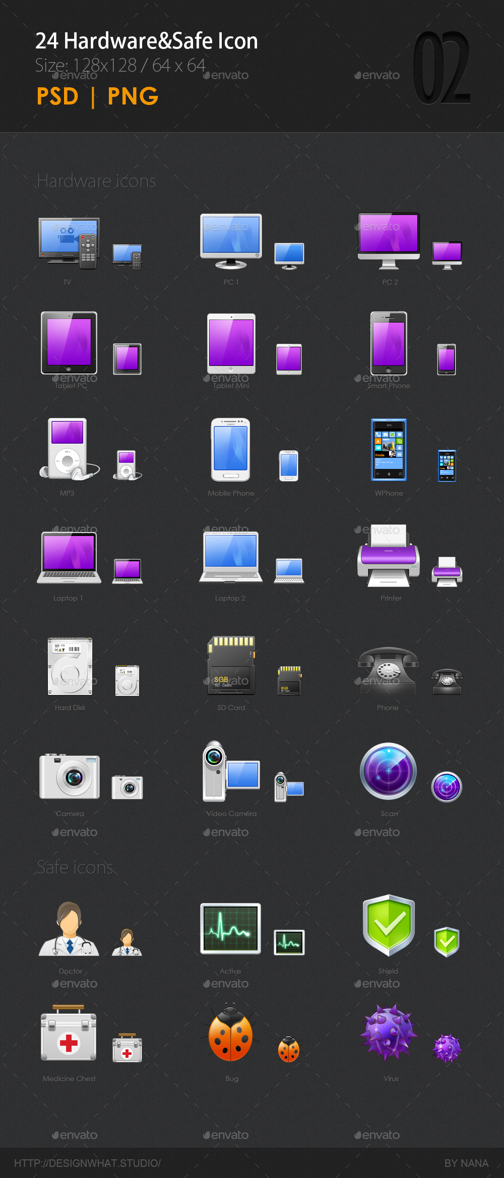 144 Photorealistic Icon Bundle, Icons | GraphicRiver