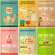 Supermarket Mini Posters Set, Vectors | GraphicRiver