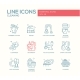 Cleaning - Line Design Icons Set by BoykoPictures | GraphicRiver