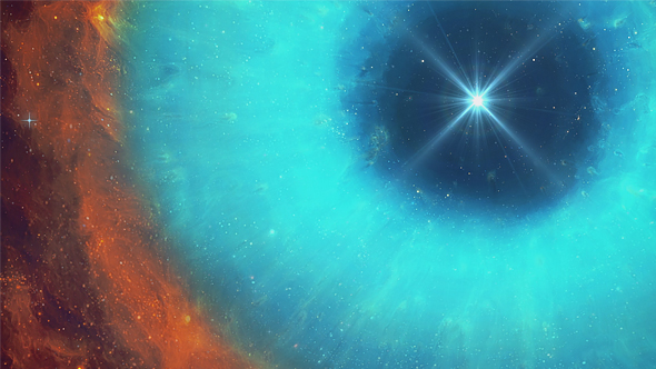 White Dwarf in Space Nebula, Motion Graphics | VideoHive
