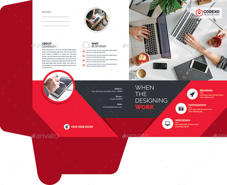 Presentation Folder, Print Templates | GraphicRiver