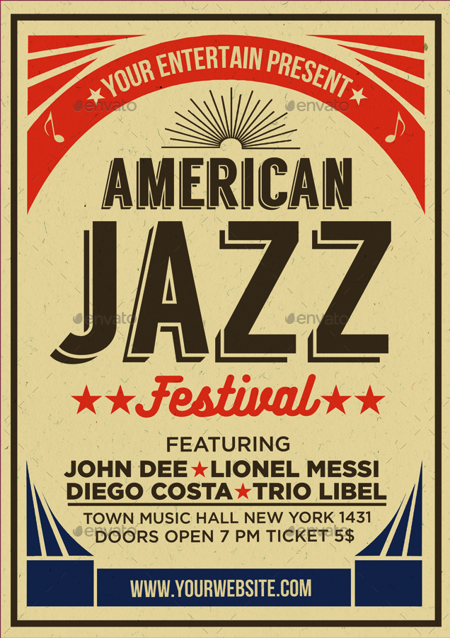 Jazz Music Bundle, Print Templates | GraphicRiver