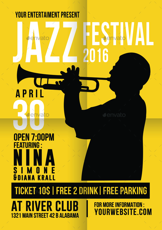 Jazz Music Bundle, Print Templates | GraphicRiver