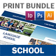 Language School Print Bundle, Print Templates | GraphicRiver
