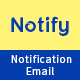 Notify - Notification Email Template PSD, Web Elements | GraphicRiver